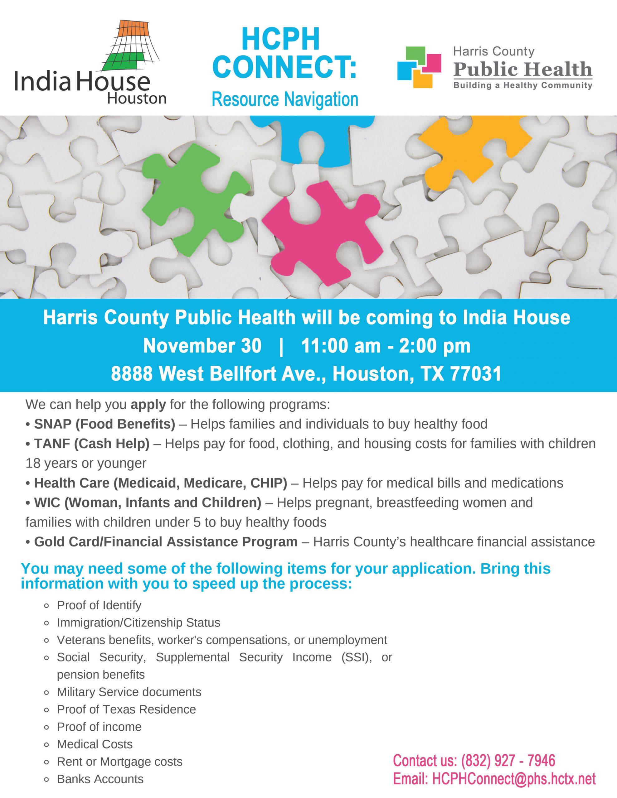 Recent and Upcoming Events - India House Houston