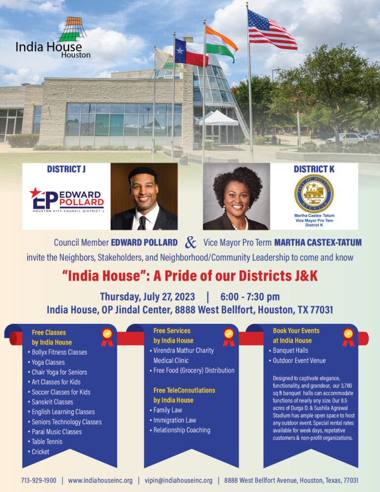 “India House”: A Pride of Districts J&K - India House Houston