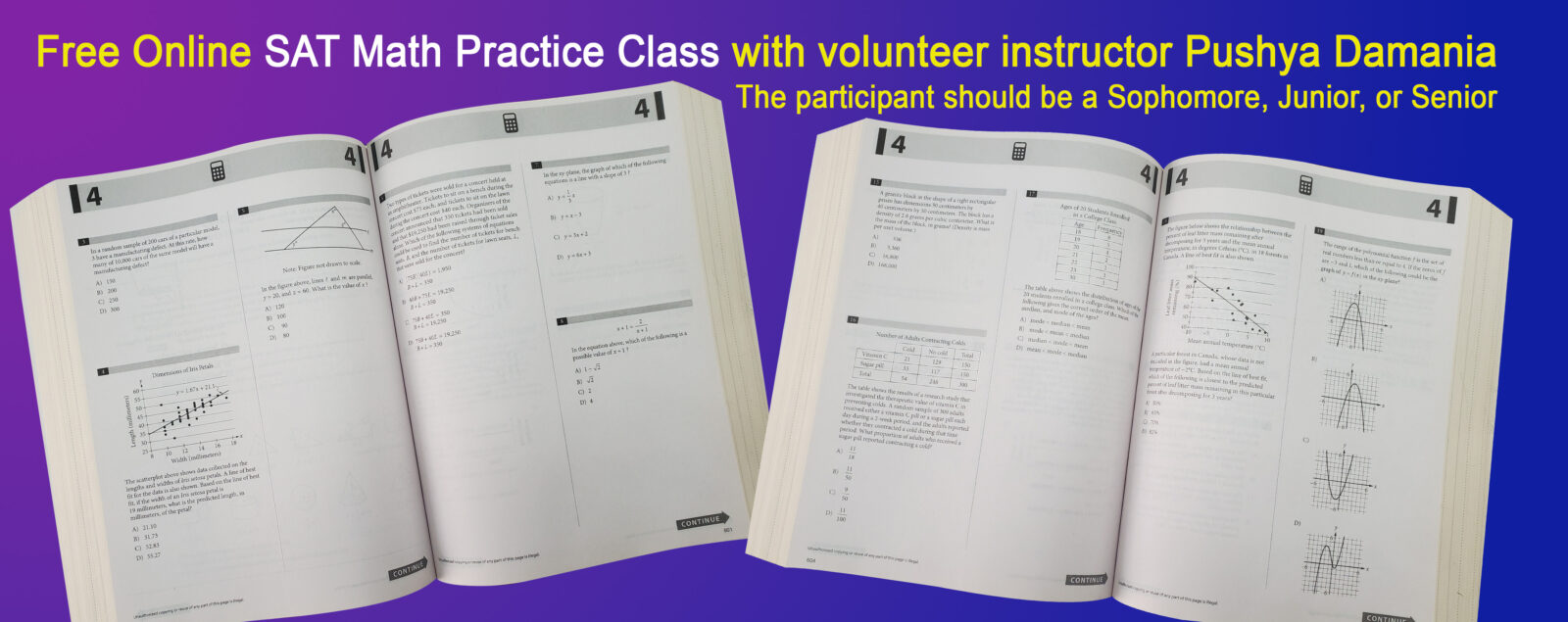 SAT Math Practice Sessions - India House Houston